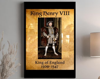 Humorous King Henry VIII & Anne Boleyn Print Art - Etsy