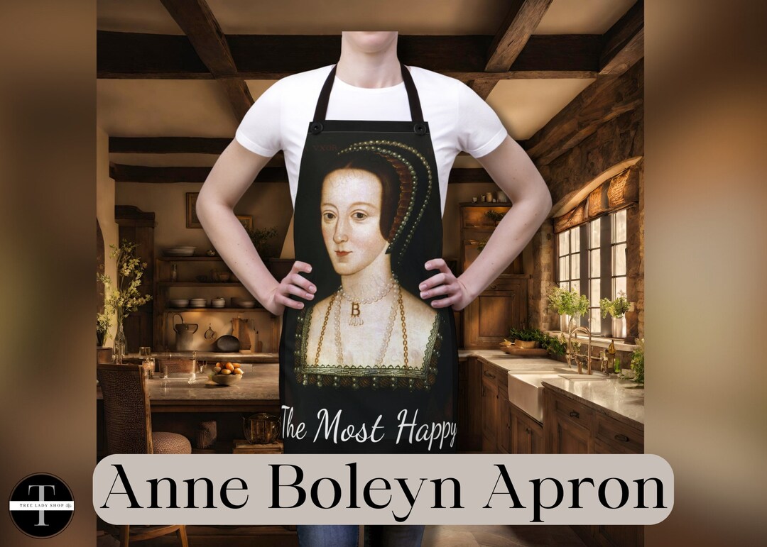 Anne Boleyn B Necklace Apron Unisex Apron Anne Boleyn Motto Unique Aprons the Tudors Apron for ...