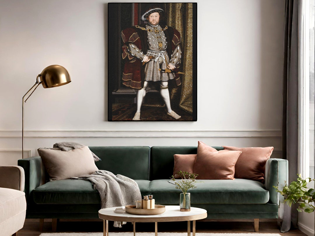 King Henry VIII Portrait Canvas Wall Art by Hans Holbein Art Print ...