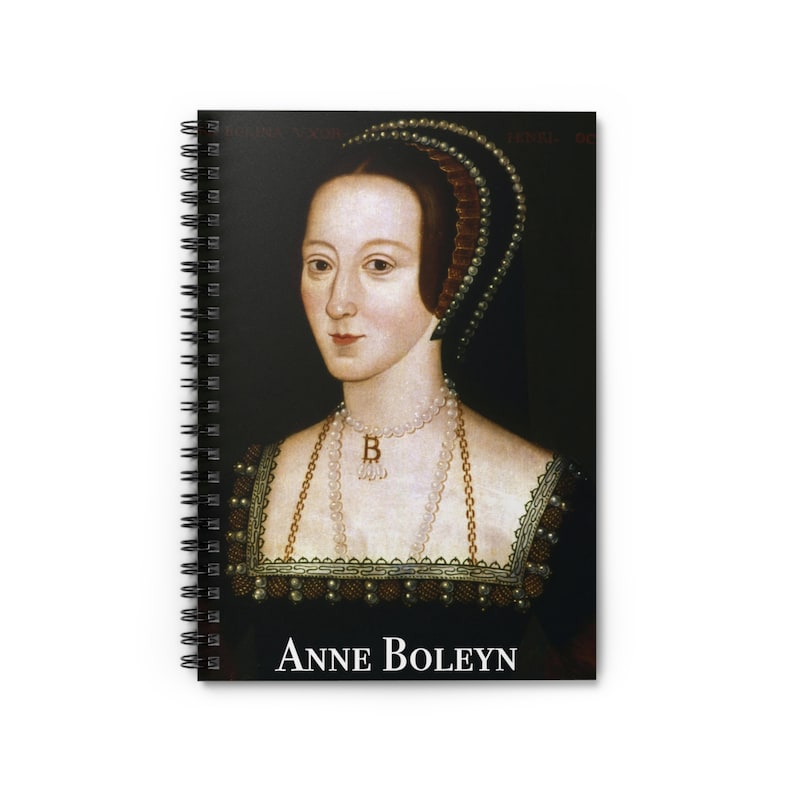 Anne Boleyn B Necklace Notebook Spiral Bound Notes for Journaling ...