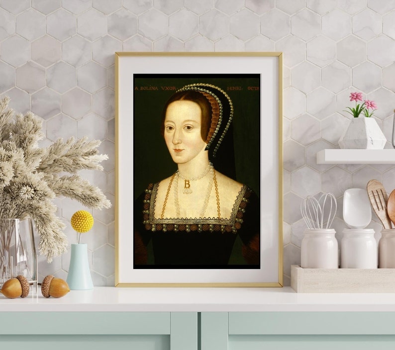 Anne Boleyn Art Print Digital Download Instant Download Gallery Art ...