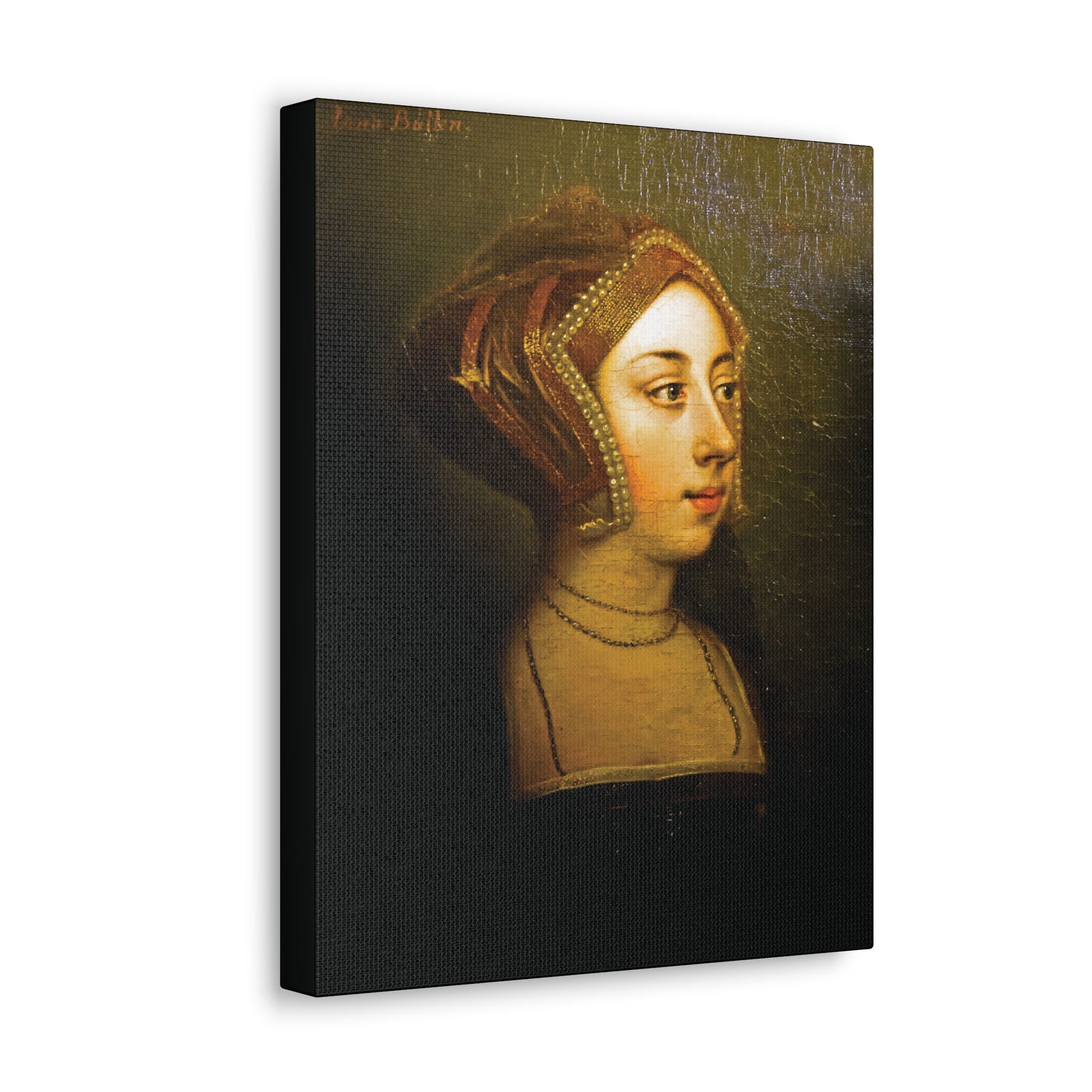 Anne Boleyn Portrait Art Print Canvas Wall Art the Tudors the Queen ...
