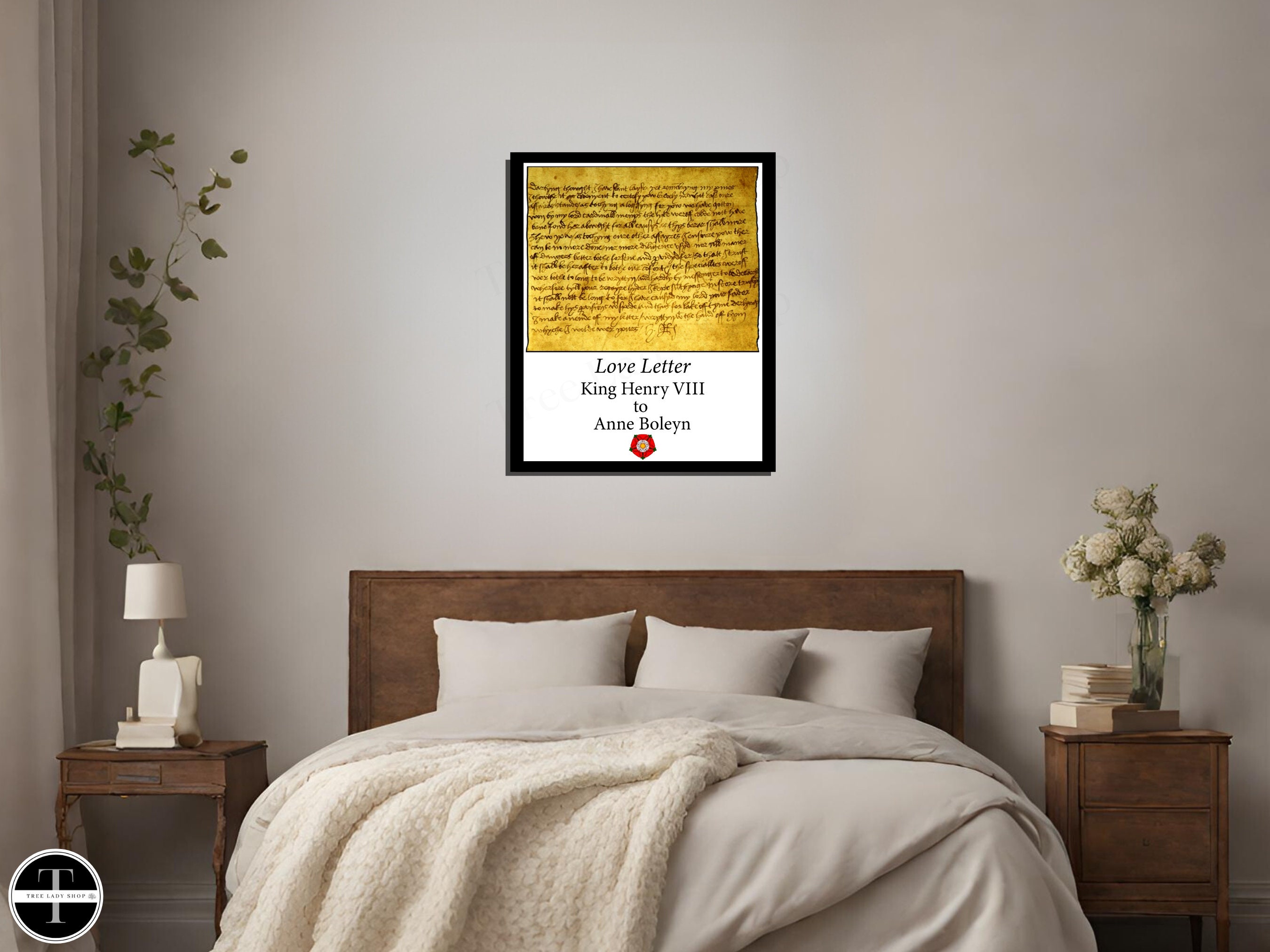 King Henry VIII Love Letter to Anne Boleyn Poster Print Set Digital ...