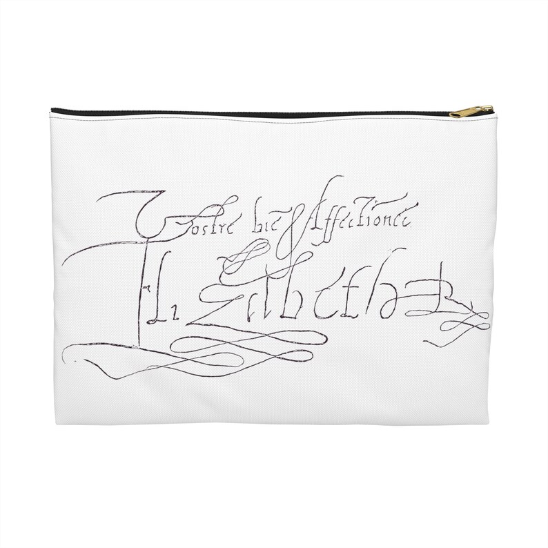 Queen Elizabeth I Signature Accessories Bag White Travel Make up Pouch ...