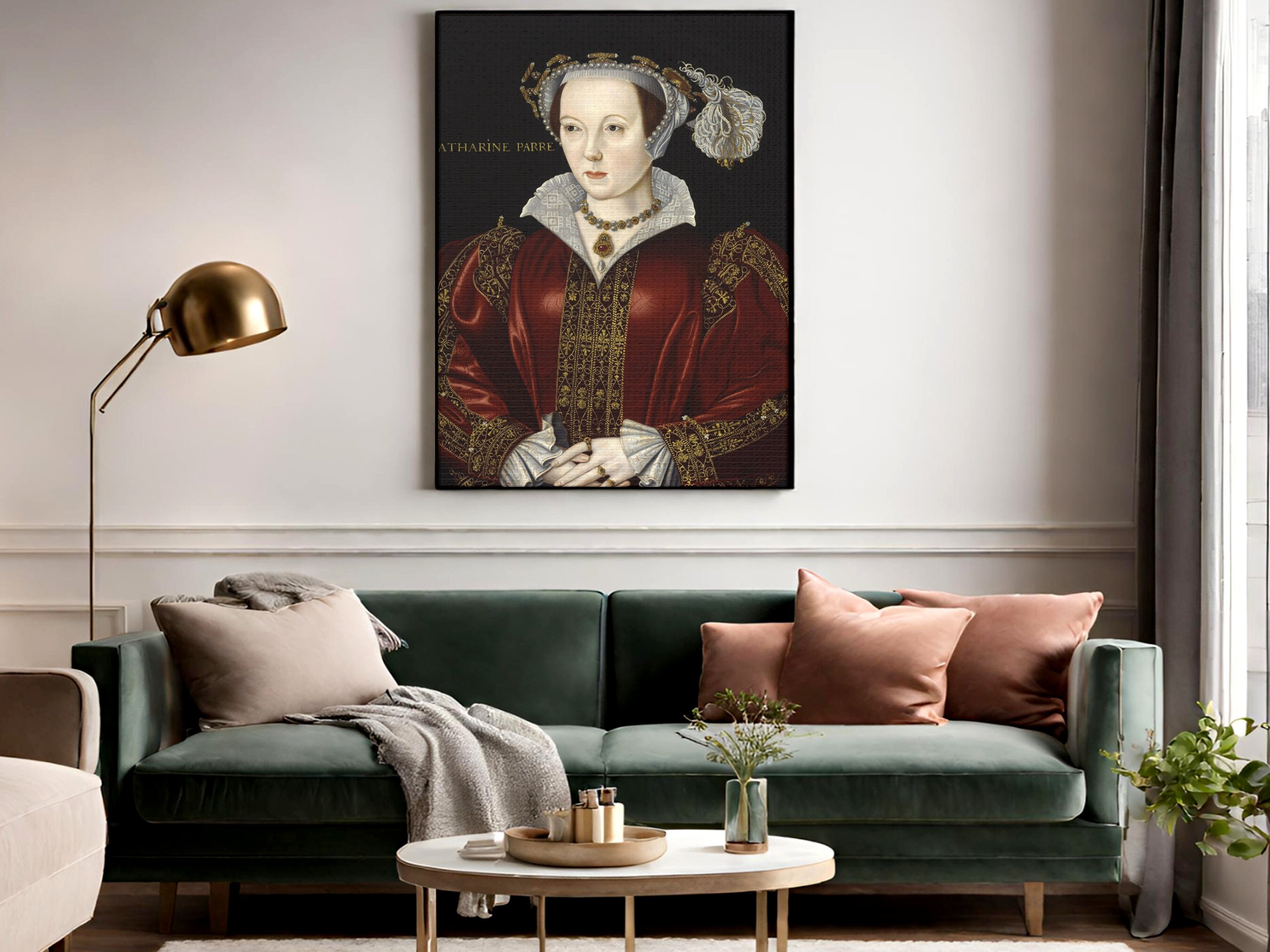Katherine Parr Canvas Print the Tudors Henry VIII 6 Wives the Six ...