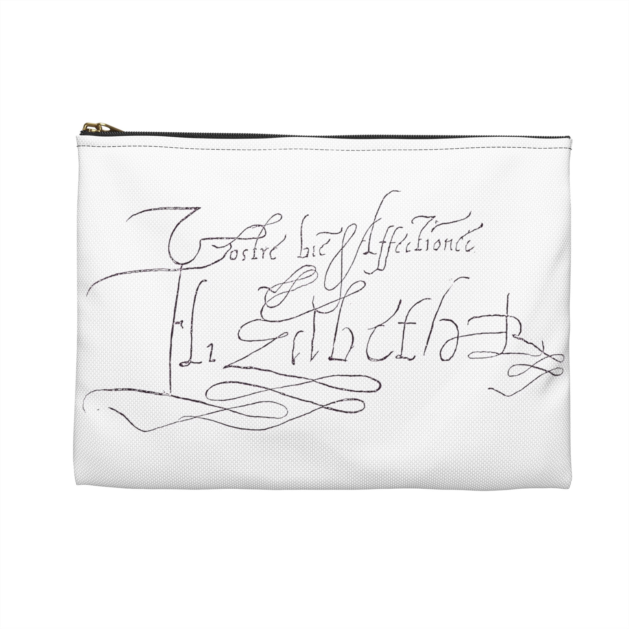 Queen Elizabeth I Signature Accessories Bag White Travel Make up Pouch ...