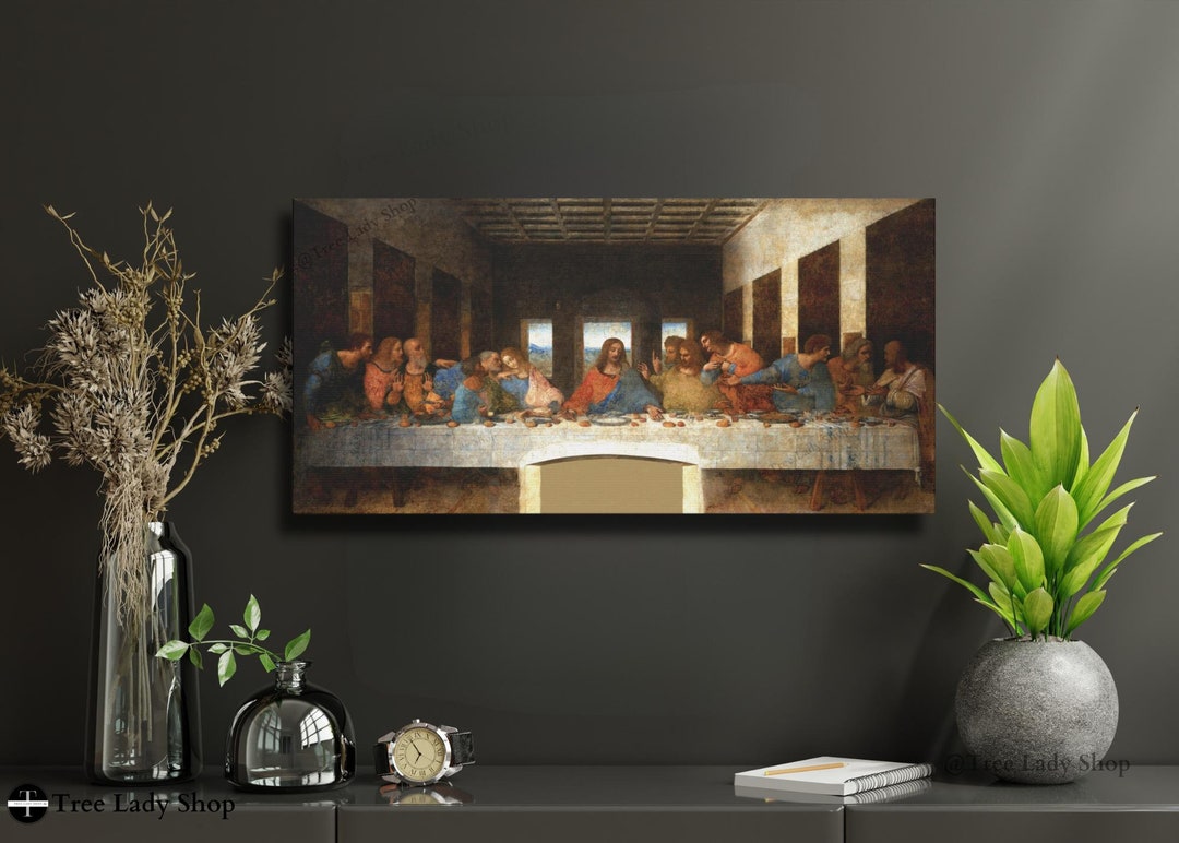The Last Supper Leonardo Da Vinci Canvas Art Print Da Vinci Wall Art ...