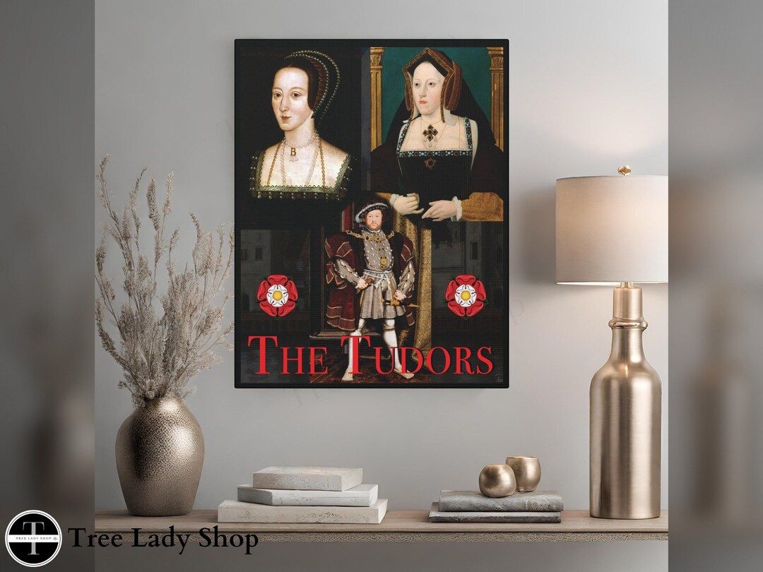 Tudors Anne Boleyn Catherine of Aragon King Henry VIII Canvas Print ...