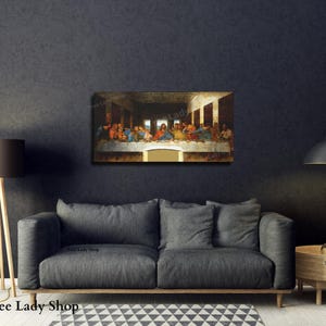 The Last Supper Leonardo Da Vinci Canvas Art Print Da Vinci Wall Art ...