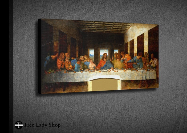The Last Supper Leonardo Da Vinci Canvas Art Print Da Vinci Wall Art ...
