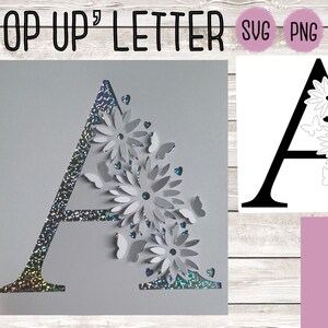 SVG: Pop up/ 3D Letter A. Alphabet pop up. Pop up letter. Card | Etsy