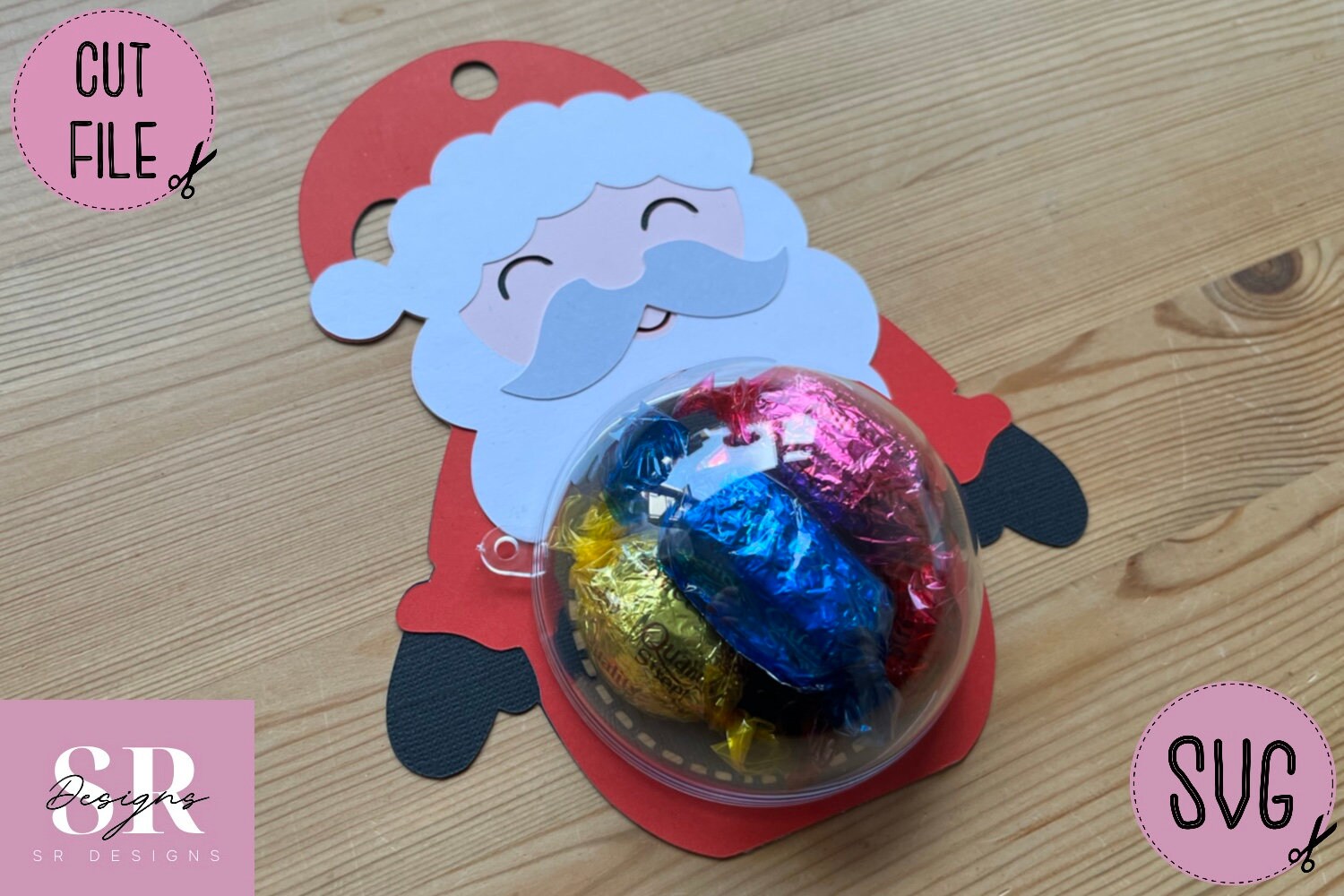 Santa Candy Dome Svg. Chocolate Holder Svg. Christmas Candy - Etsy UK