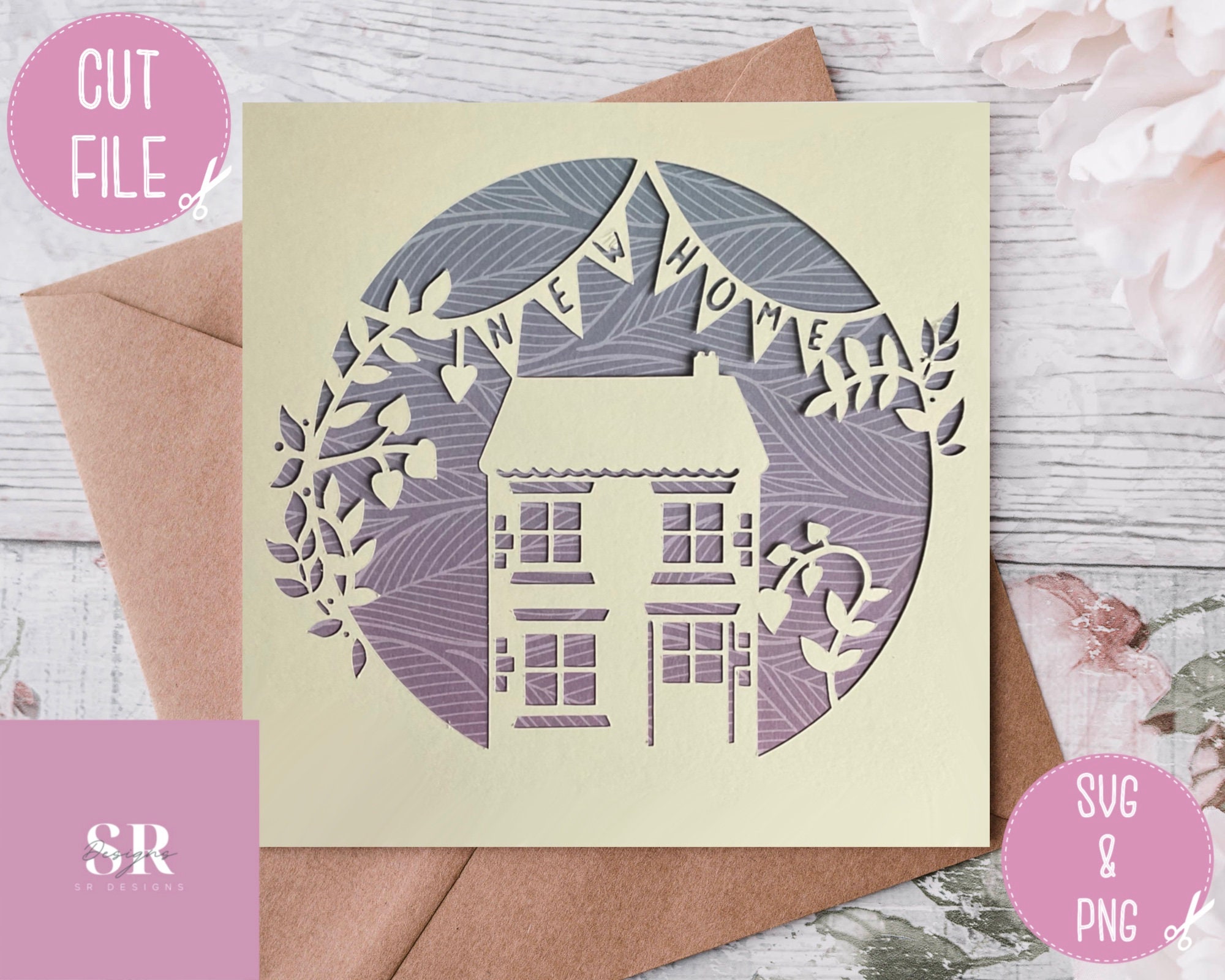SVG: New Home Card. Digital Download. Paper Cutting. New Home - Etsy