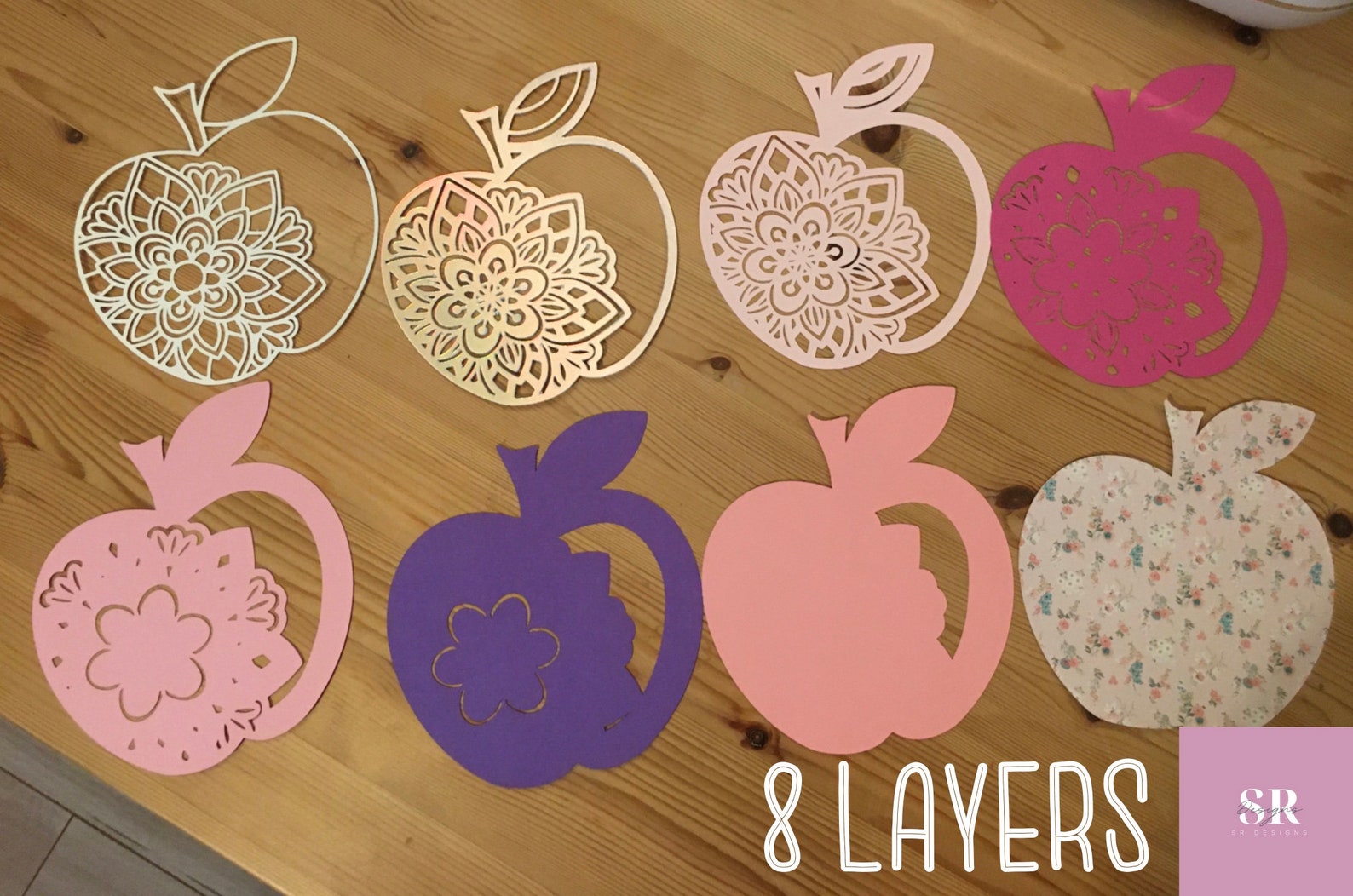 SVG: 3D/ Layered Papercraft Bundle. Layered Mandala Svg. 3d - Etsy