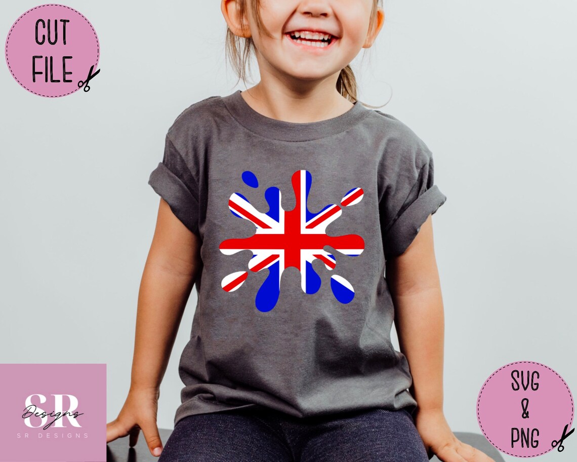 SVG: Union Jack Svg. Flag Paint Splat. Layered Union Jack. Union Jack ...