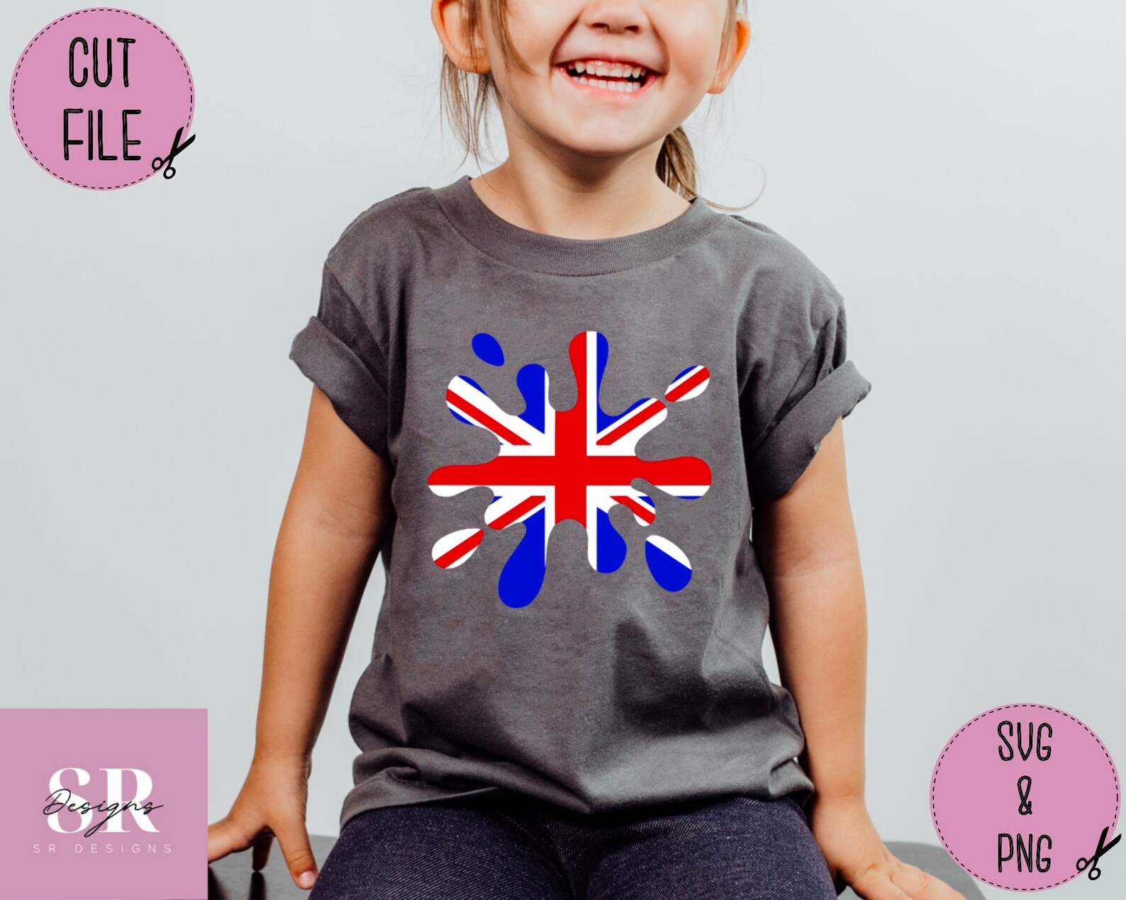 SVG: Union Jack Svg. Flag Paint Splat. Layered Union Jack. Union Jack ...