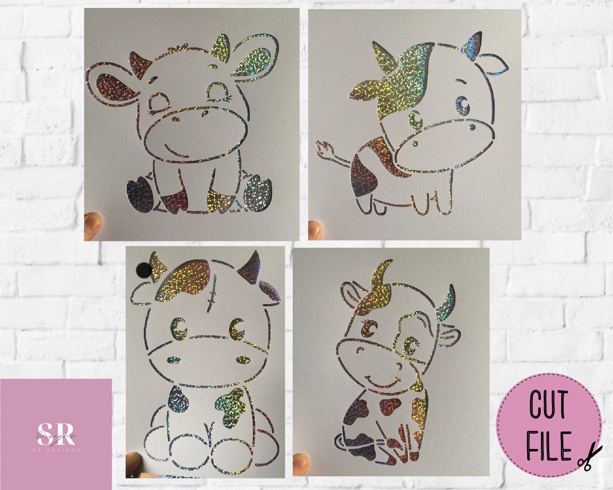 SVG Bundle: 20 Cute Animal Cut Files. Card Cutting or Vinyl Cutting. 20 ...