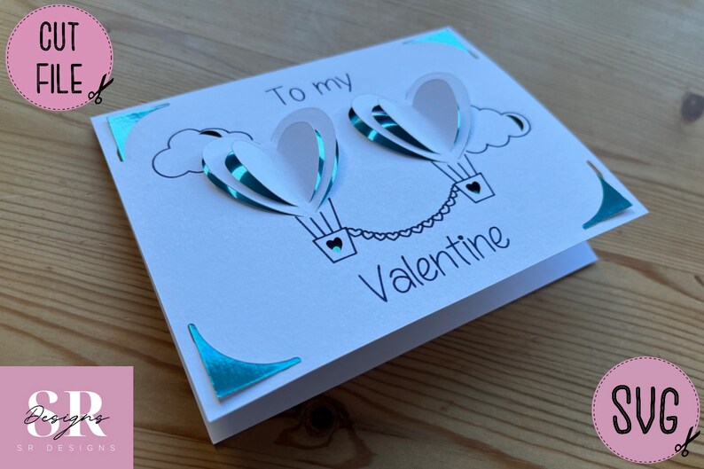 SVG: Valentine’s Day Insert Card. Cricut Joy Friendly. Draw and Cut ...