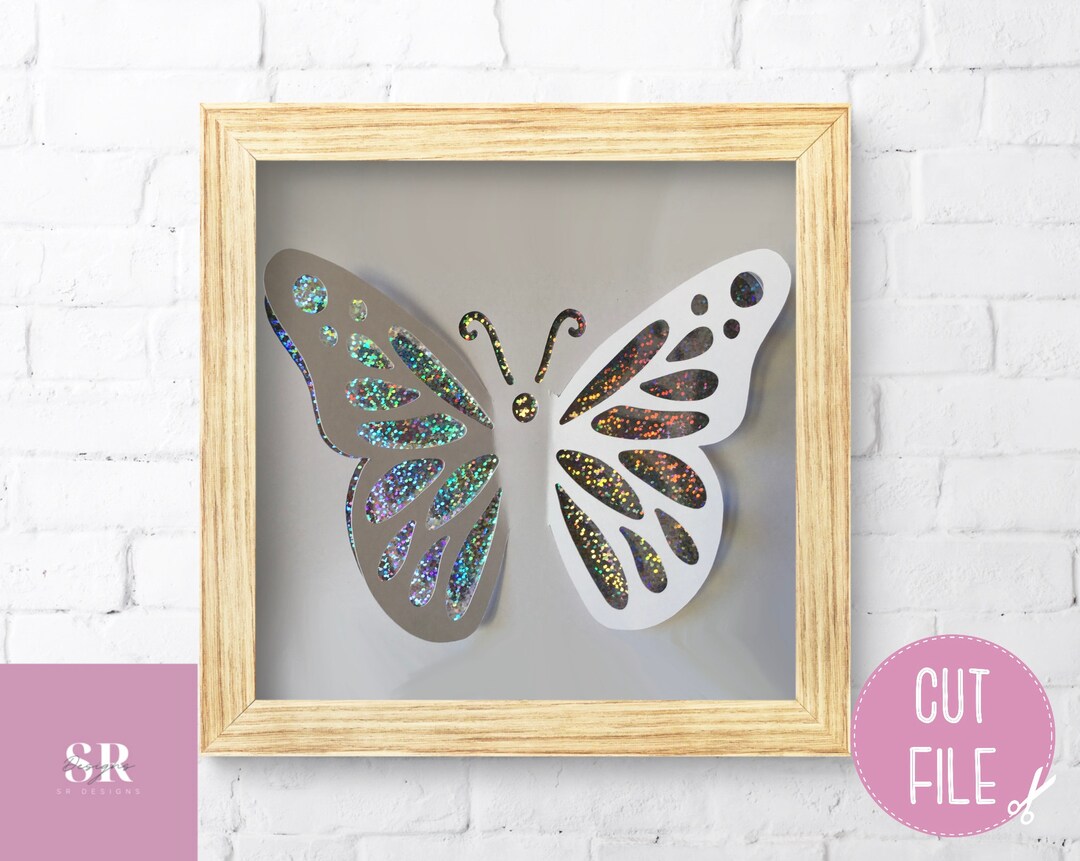 SVG: 3D Butterfly. Card Cut File. 3d Butterfly Svg. Pop up Svg. 3d Svg ...