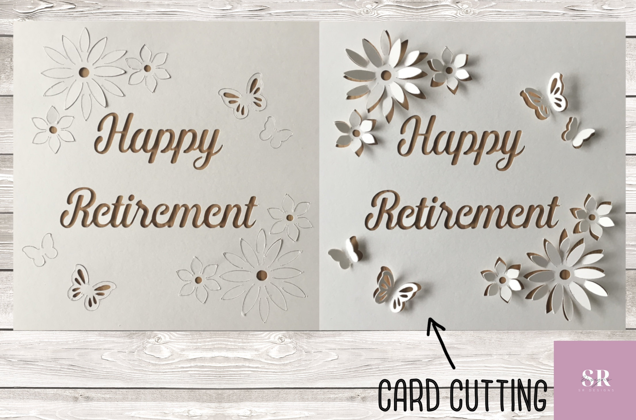 SVG: 3D/ pop up Happy Retirement card digital download. | Etsy