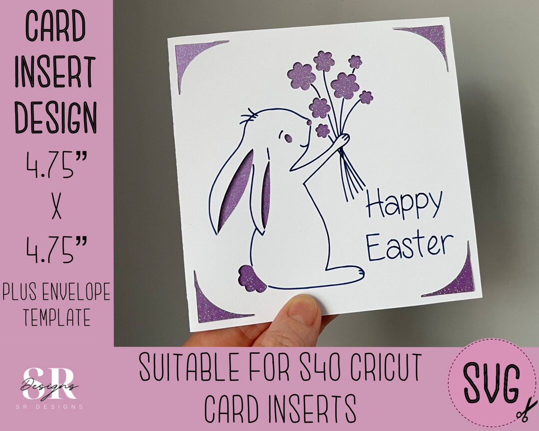 SVG: Easter Insert Card. Cricut S40 Insert Card. Easter Card Svg ...