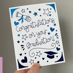 SVG: Graduation Insert Card. Cricut Joy Friendly. Draw and Cut Card ...