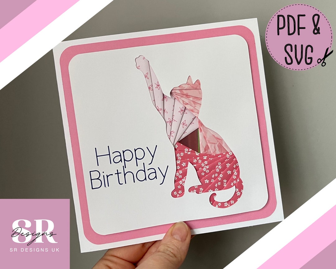 Cat Iris Folding Pattern Template PDF & SVG. Iris Folding Pattern. Cat ...