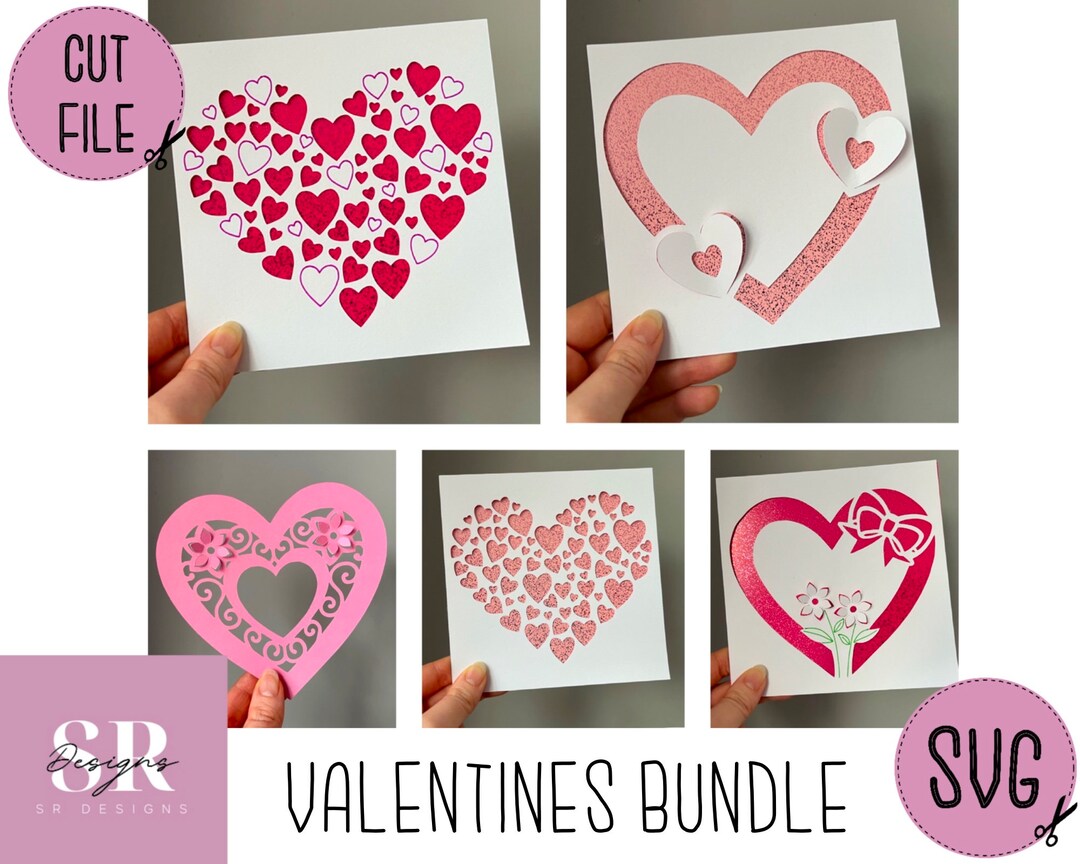 SVG: ‘pop Up’/ 3D Valentines Card Bundle. Valentines Svg. Valentines ...
