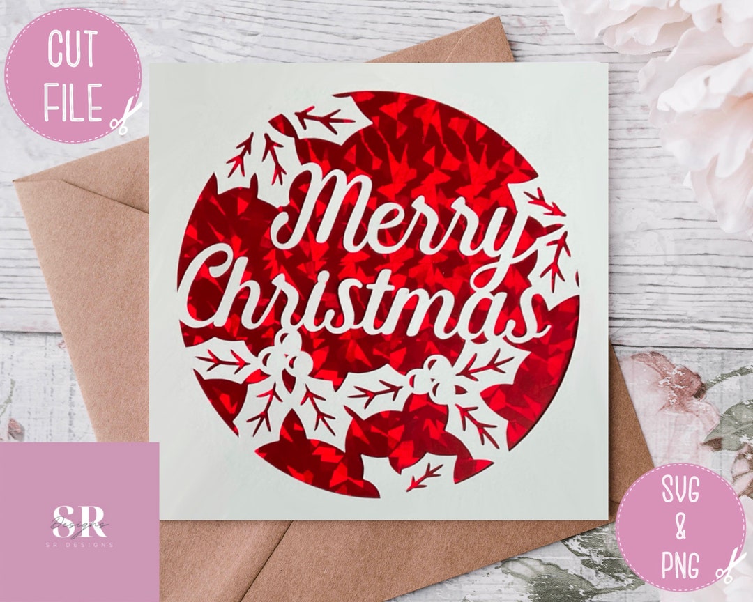 SVG: Christmas Card Svg. Merry Christmas Card. Merry Christmas Svg ...
