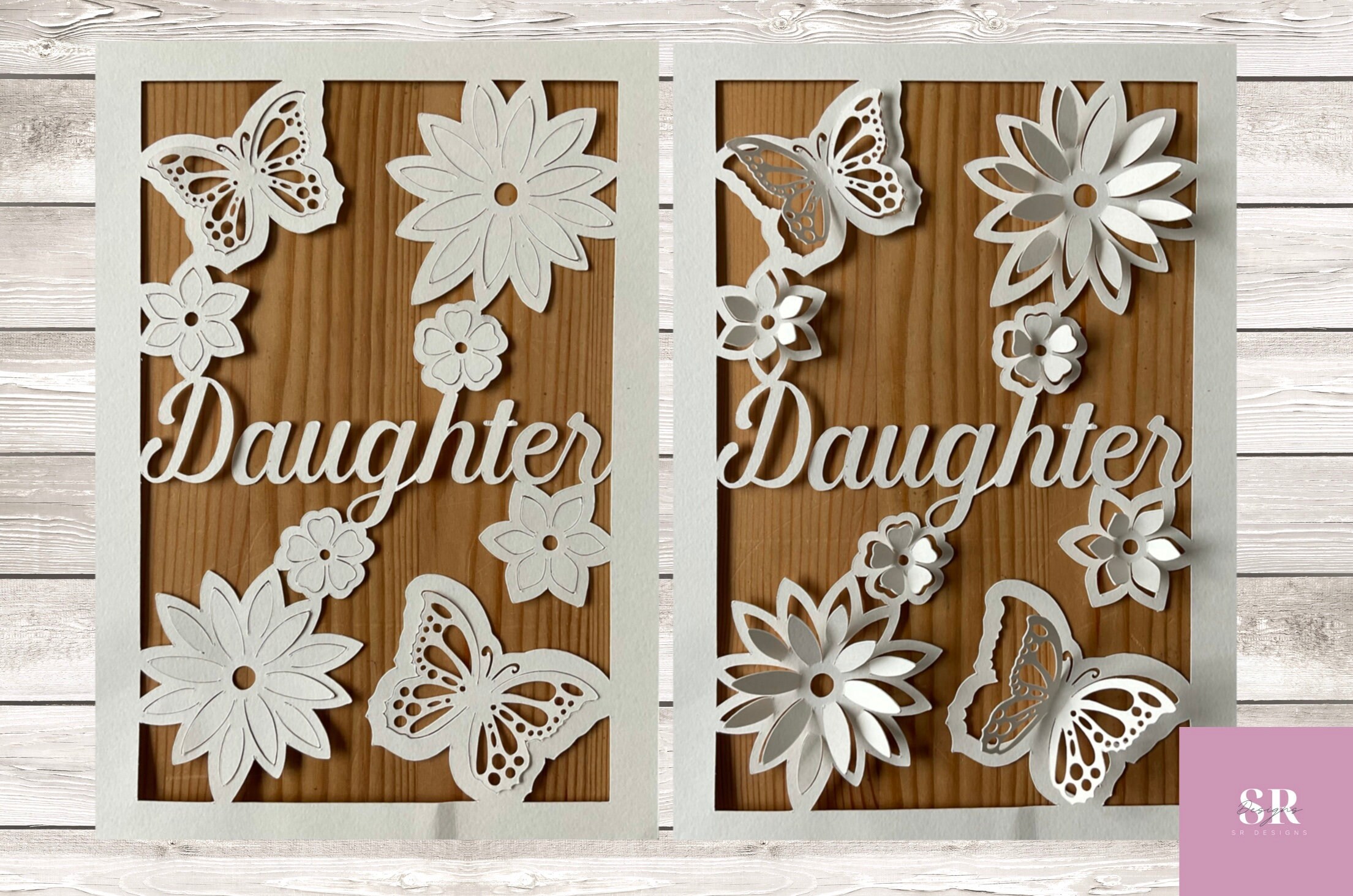 SVG: 3D/ pop Up Daughter Card Digital Download. Happy - Etsy Canada