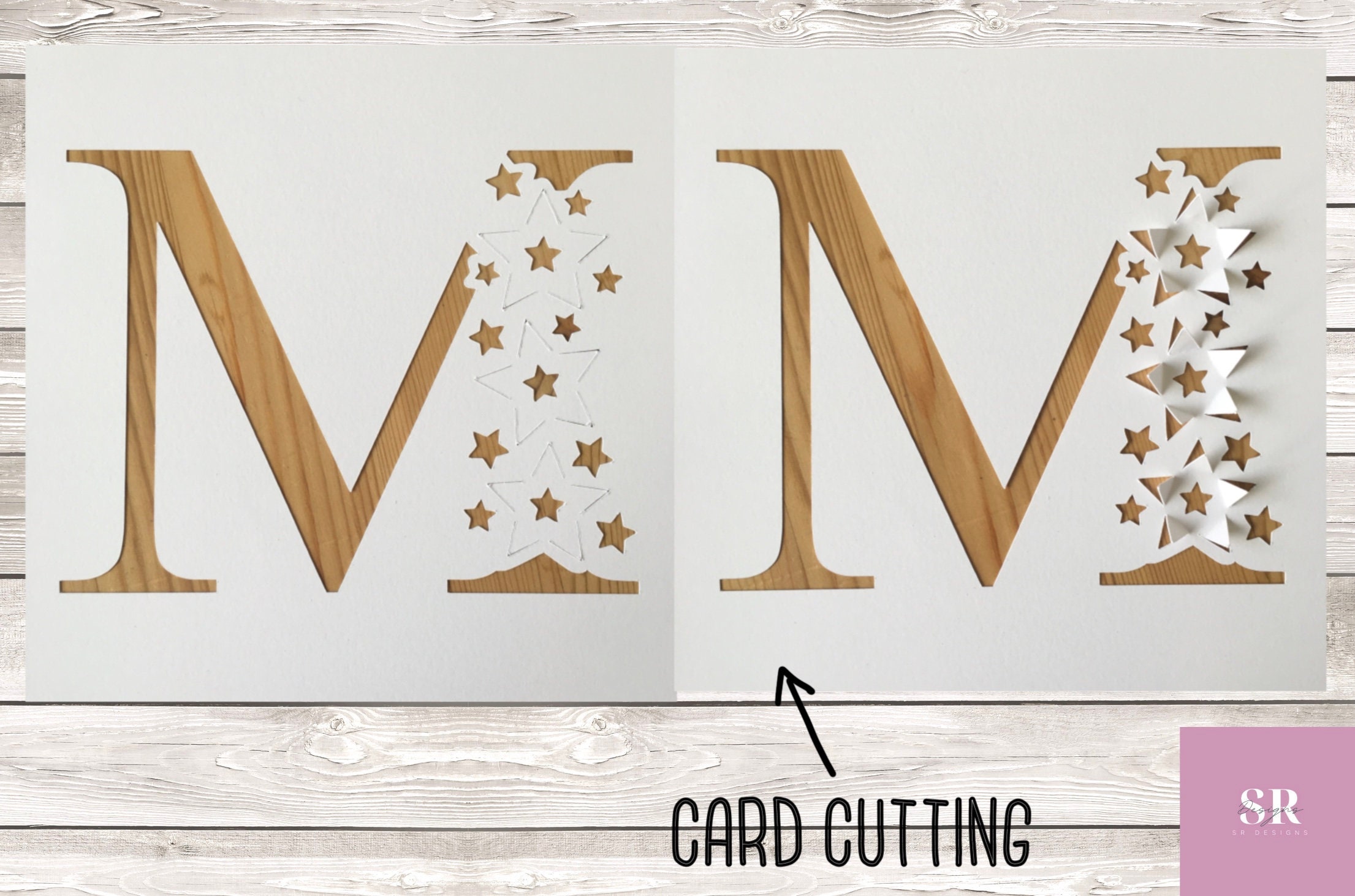 SVG: Pop up / Letras 3D M Alphabet pop up. Alfabeto estrella. | Etsy