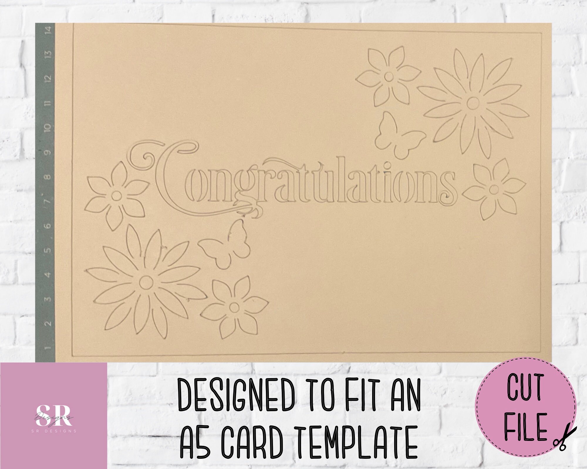 SVG: 3d/pop up Cut File. Congratulations Card. Congratulations Card Svg ...