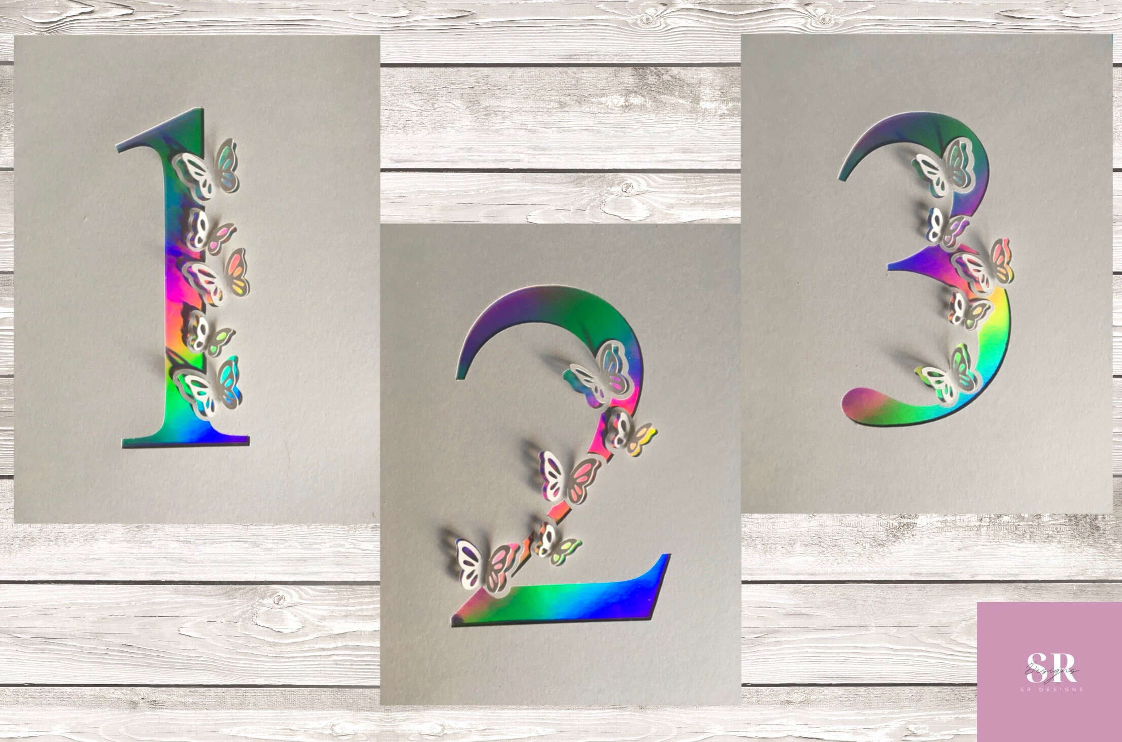 SVG: Pop Up/ 3D Butterfly Number Bundle. Numbers 0-9. Number Pop Up ...