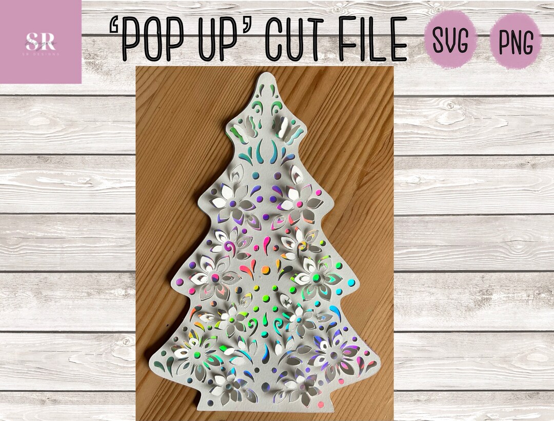 SVG: 3D Christmas Tree. Christmas Tree Svg. Digital Download. Paper ...