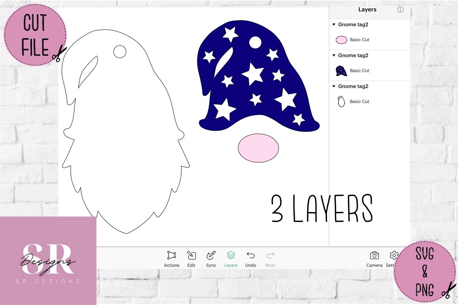 SVG: Gnome Gift Tag Bundle. Paper Cutting. Gnome SVG. - Etsy