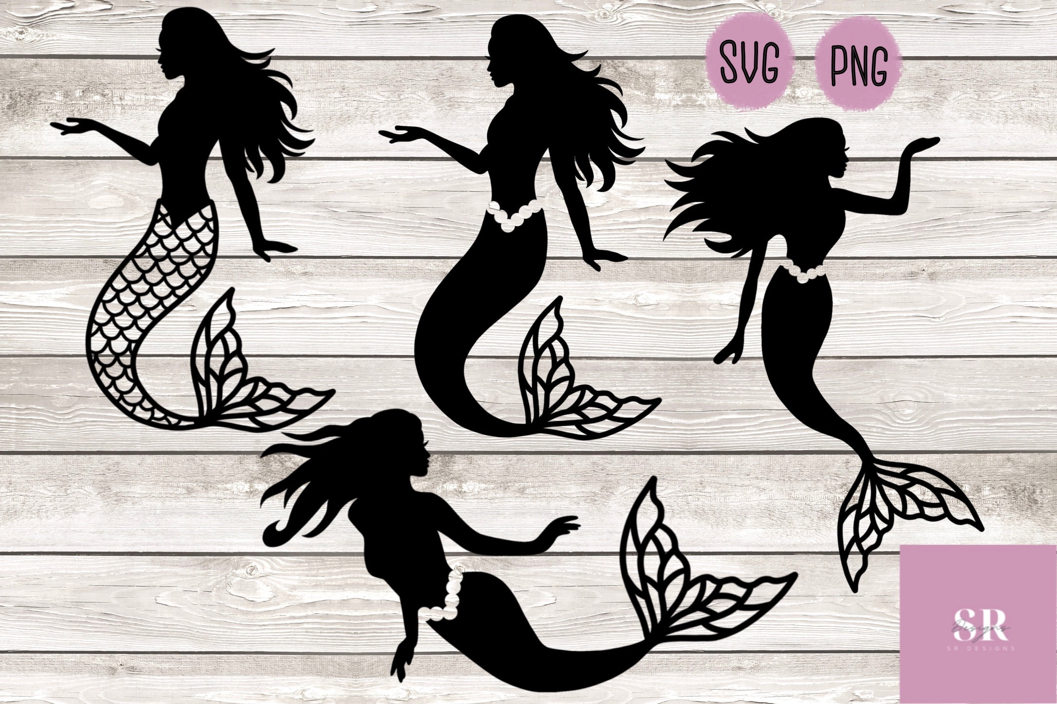 SVG: Mermaid bundle. Digital download. Vinyl cutting. Mermaid | Etsy