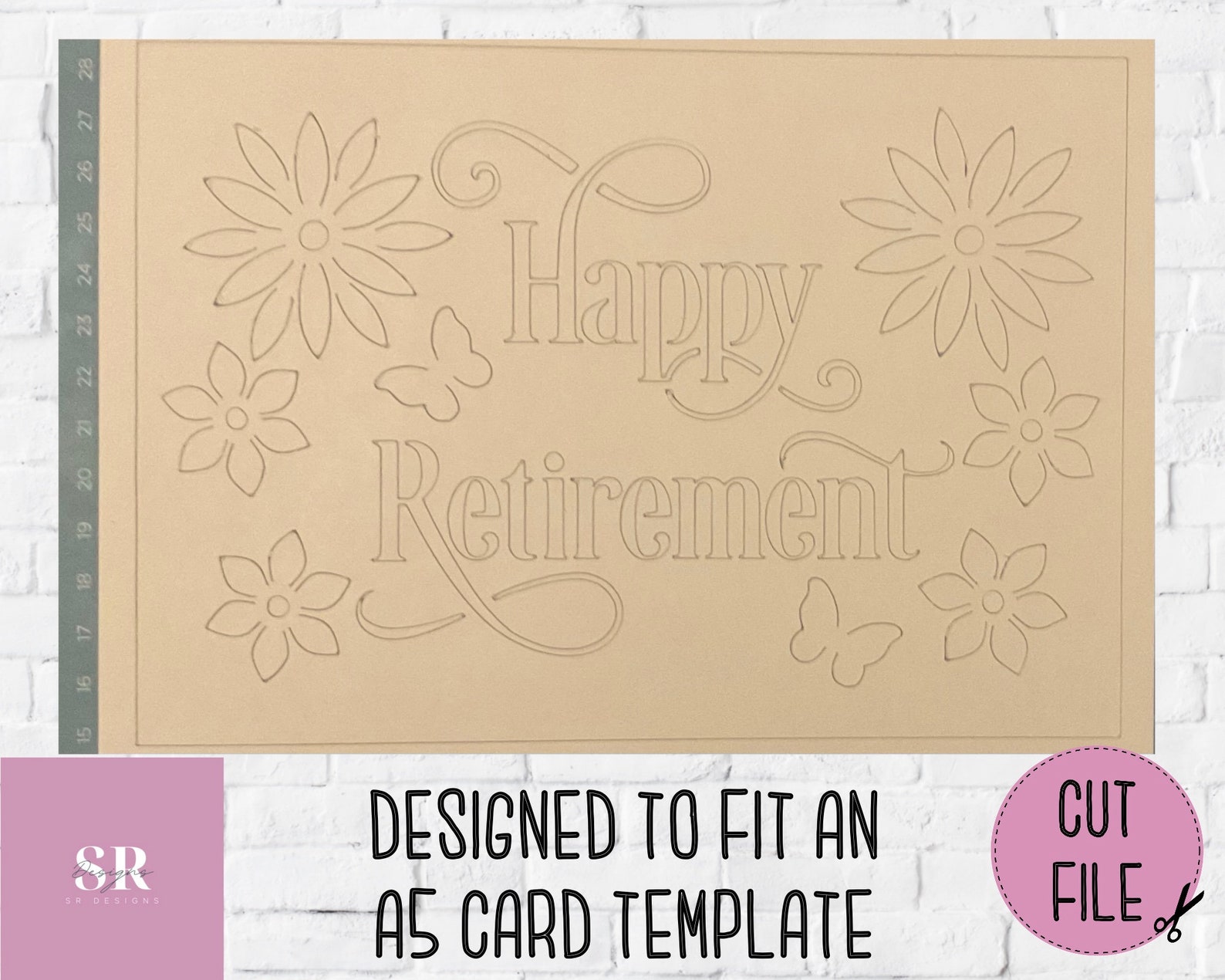 SVG: 3D/ ‘pop Up’ Happy Retirement Card Digital Download. Happy ...