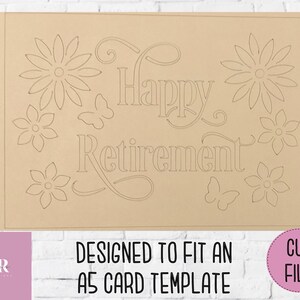 SVG: 3D/ ‘pop Up’ Happy Retirement Card Digital Download. Happy ...