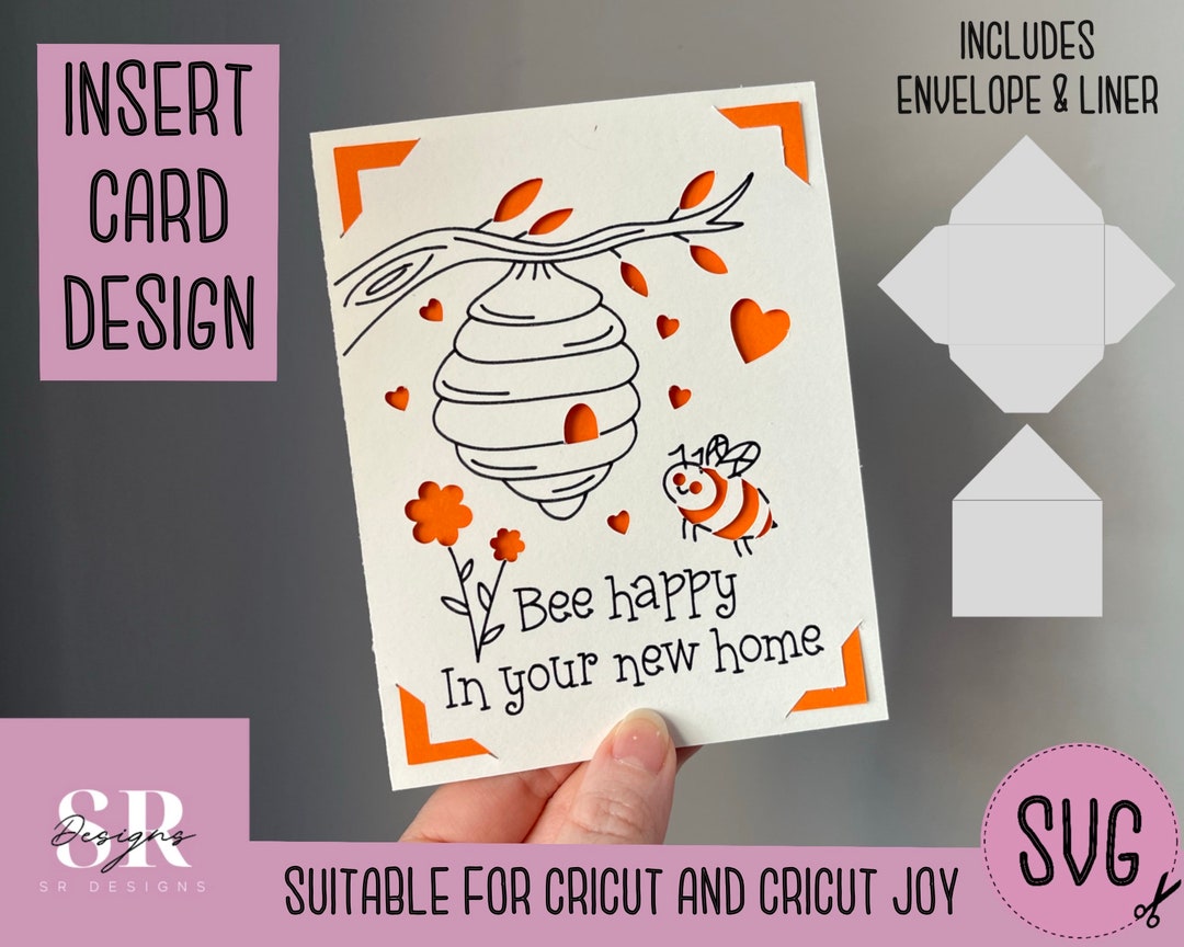 SVG: New Home Insert Card. Cricut Joy Friendly. Draw and Cut Card ...