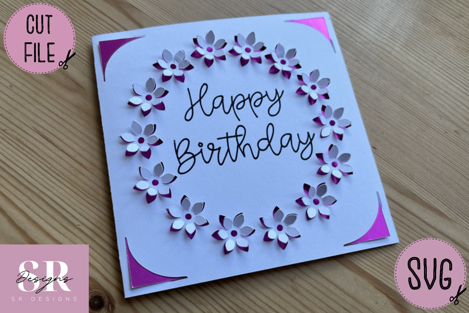 SVG: 3D Birthday Insert Card. Cricut S40 Insert Card. Birthday - Etsy