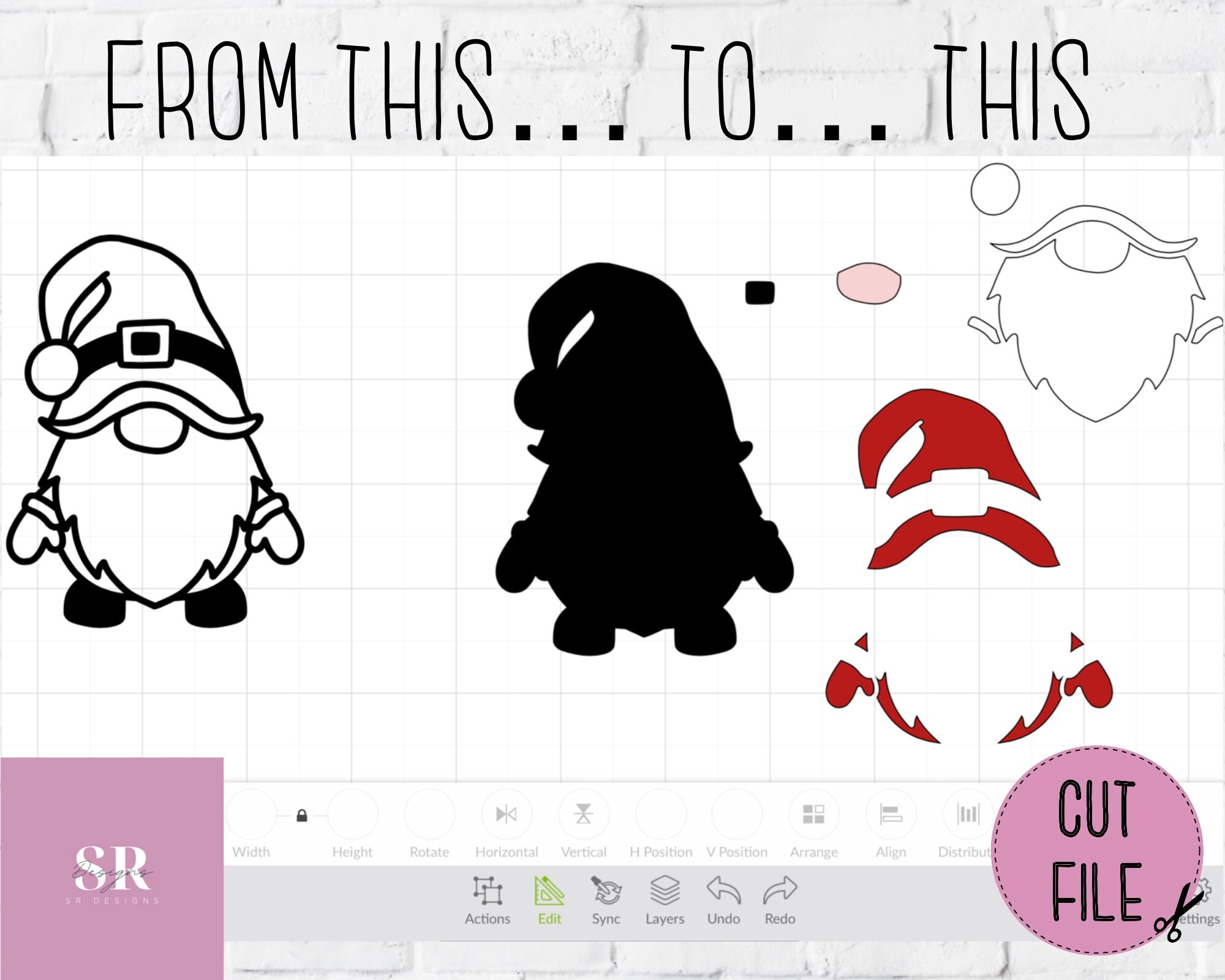 SVG: Mr & Mrs Claus Gnome. Gonk Svg. Gnome Svg. Christmas - Etsy UK