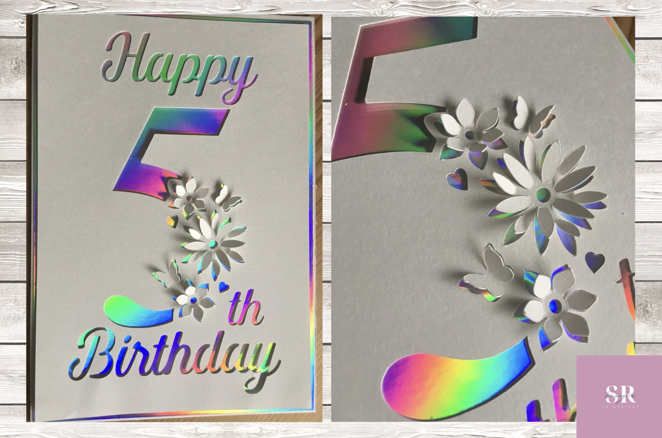 Embellishments Paper, Party & Kids 5th Birthday Pop up number SVG Card ...