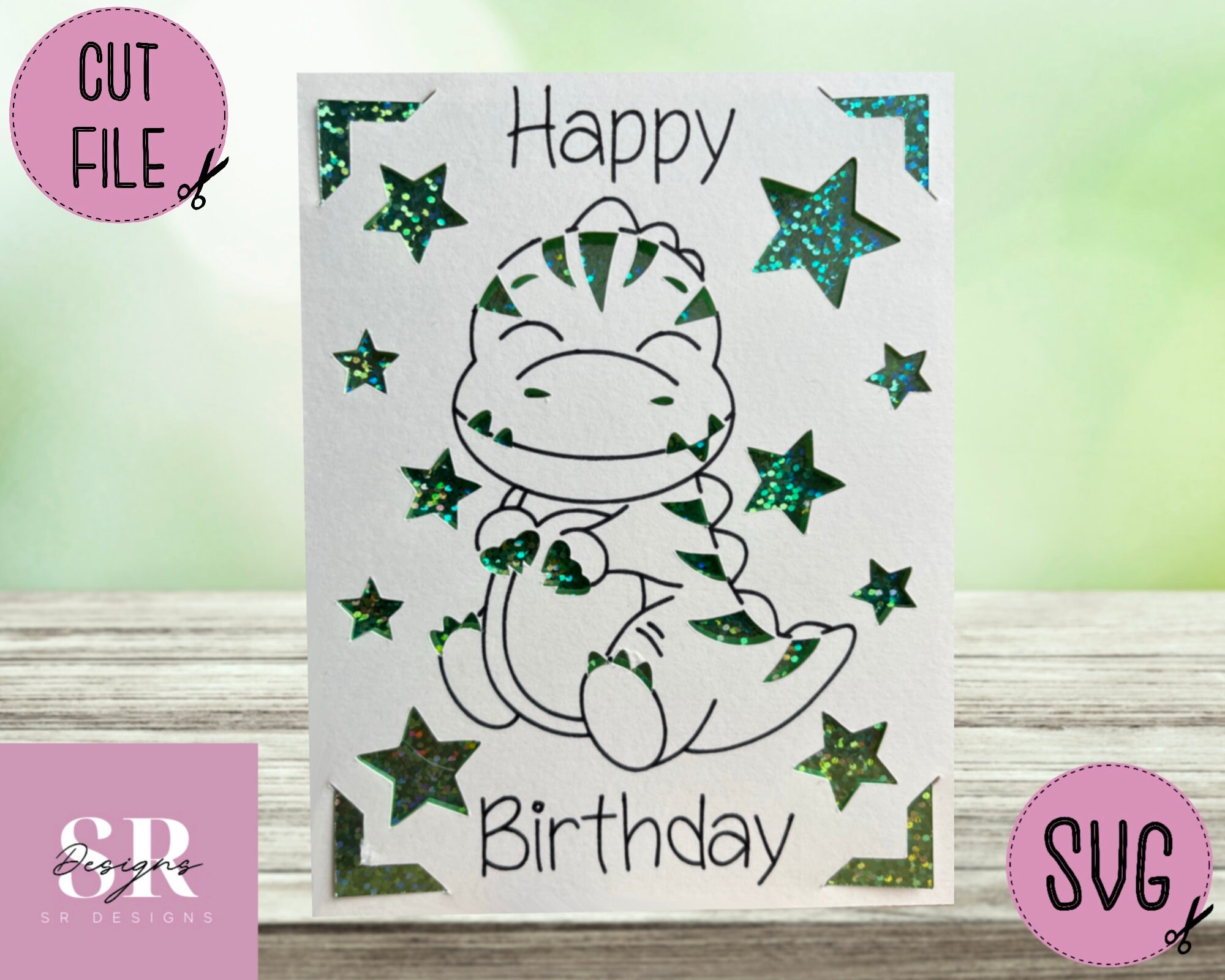 SVG: Dinosaur Insert Card Bundle. Cricut Joy Friendly. Draw | Etsy
