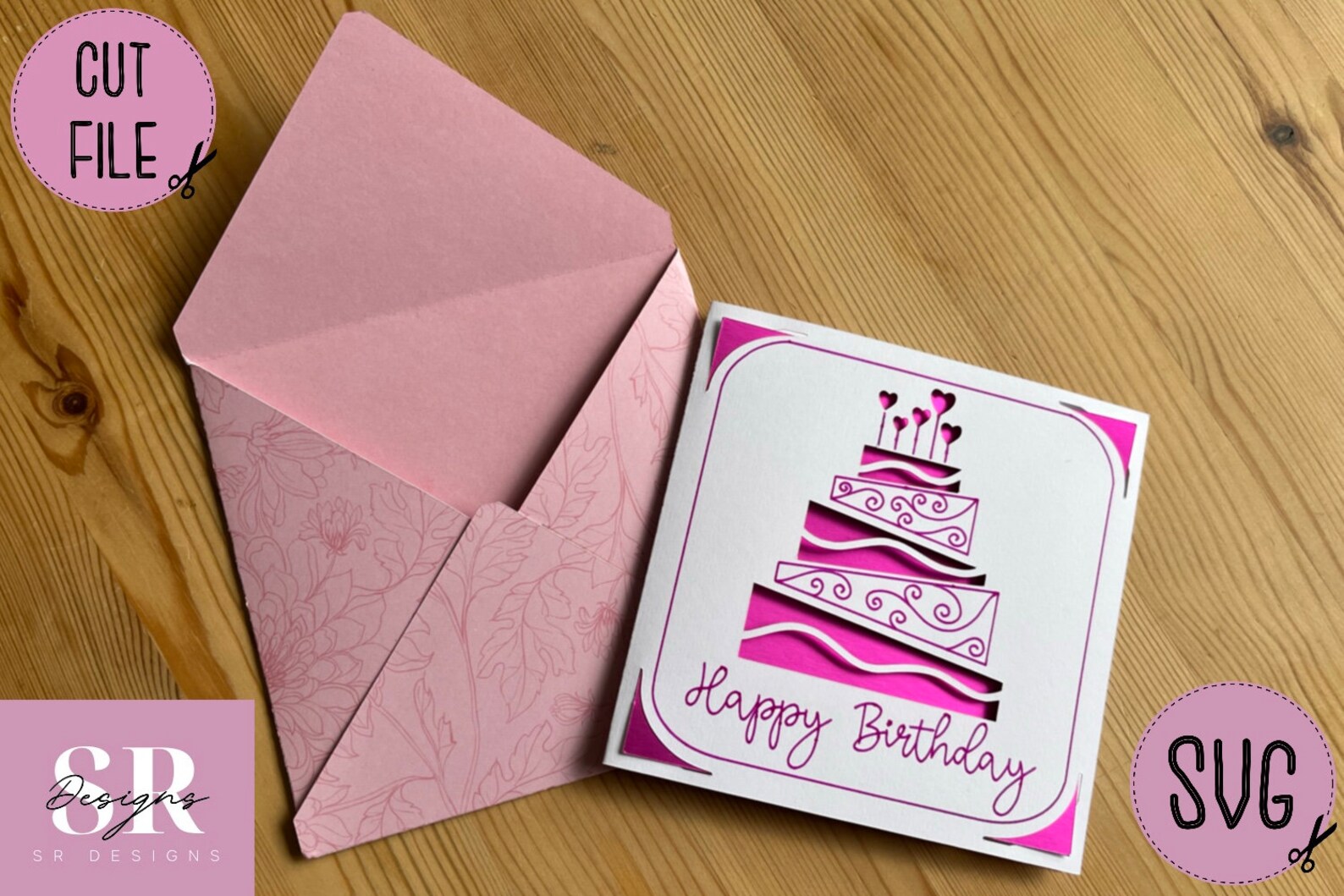 SVG: Birthday Insert Card. Cricut S40 Insert Card. Birthday - Etsy