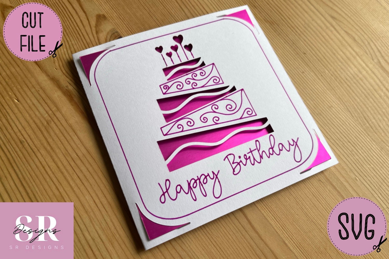 SVG: Birthday Insert Card. Cricut S40 Insert Card. Birthday - Etsy
