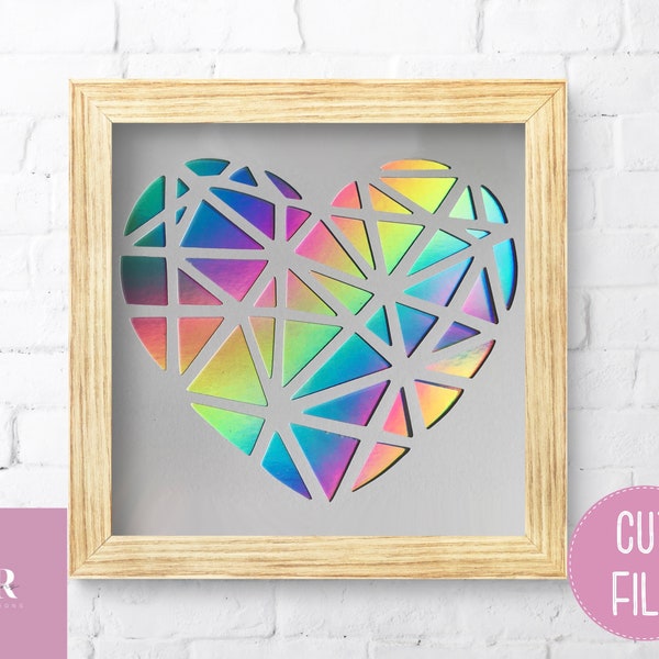 Geometric Heart - Etsy