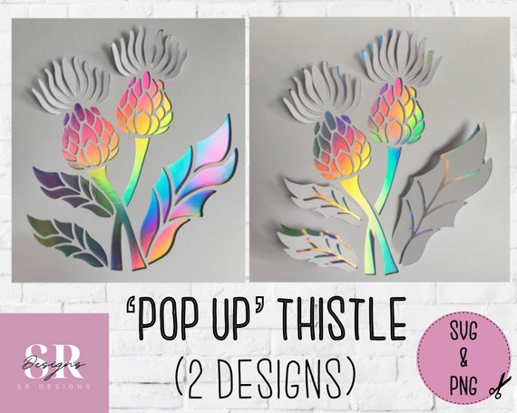 SVG: 3D Thistle. Digital Download. Paper Cutting. Pop up SVG. - Etsy