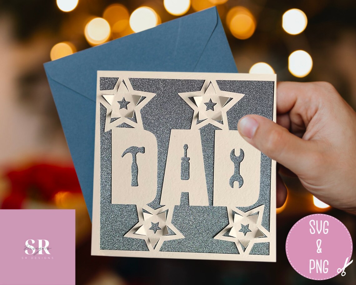 SVG: 3D/ ‘pop Up’ Dad Card. Daddy. Father’s Day Card Svg. Father’s Day ...