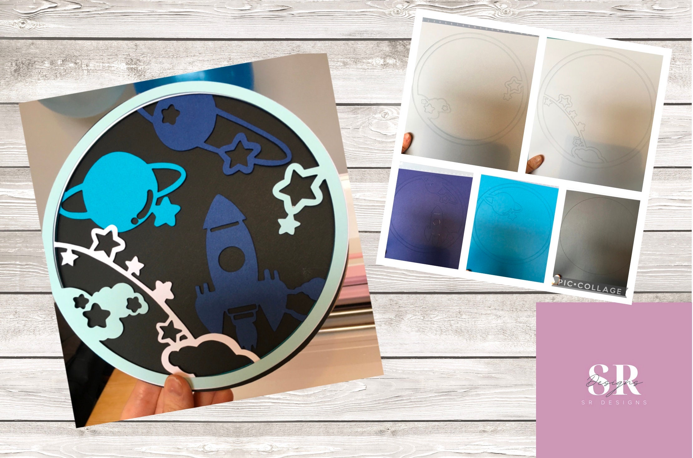 Layered Space SVG Kids Space Themed Layered Cut File. for Cricut and ...