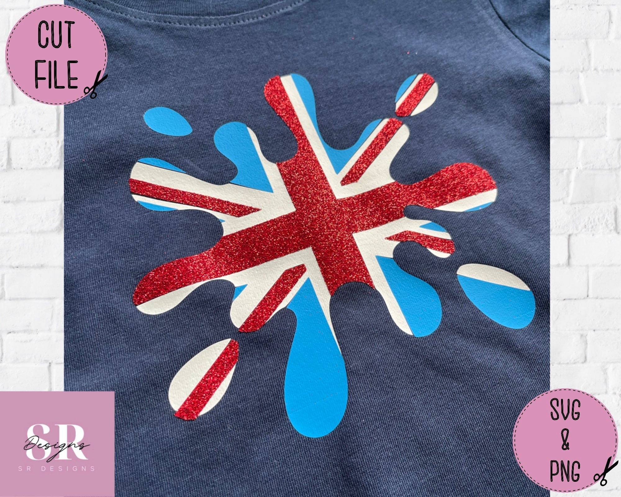 SVG: Union Jack Svg. Flag Paint Splat. Layered Union Jack. Union Jack ...